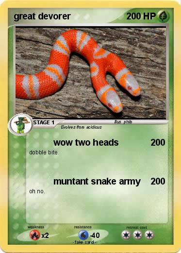 Pokémon great devorer - wow two heads - My Pokemon Card