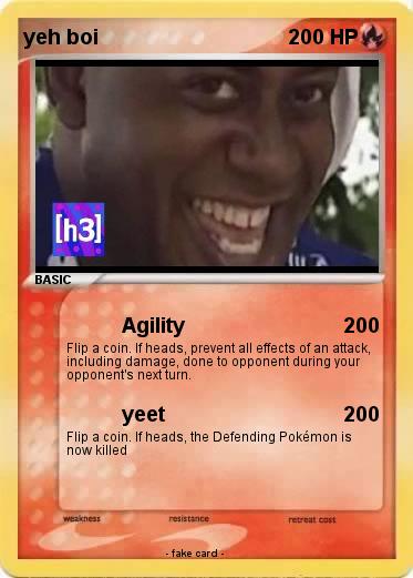 Pokémon yeh boi 1 1 - Agility - My Pokemon Card