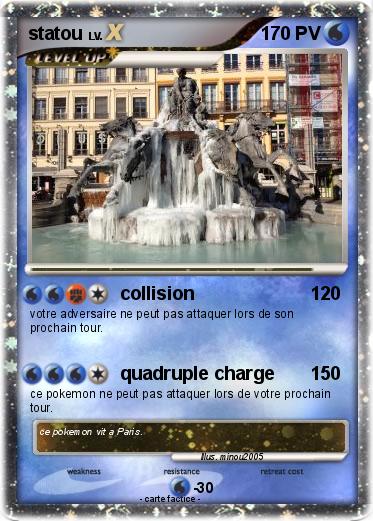 Pokémon statou - collision - Ma carte Pokémon