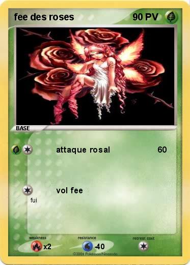 Pokémon fee des roses - attaque rosal - Ma carte Pokémon