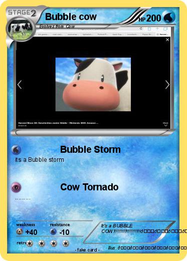 Pokémon Bubble cow - Bubble Storm - My Pokemon Card