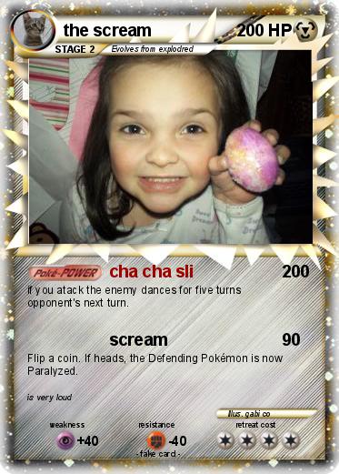Pokémon the scream 9 9 - cha cha sli - My Pokemon Card