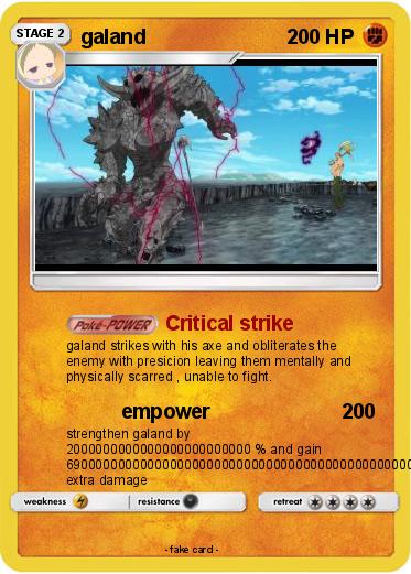 Pokémon galand 1 1 - Critical strike - My Pokemon Card