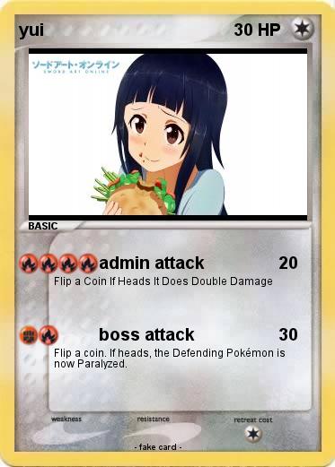 Pokémon yui 48 48 - admin attack - My Pokemon Card