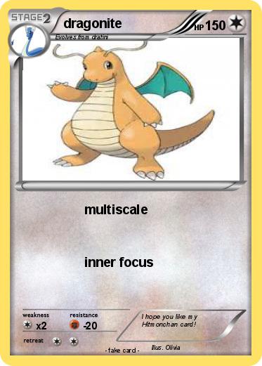 Pokémon dragonite 726 726 - multiscale - My Pokemon Card