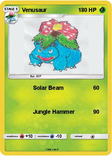 Pokémon Venusaur 1088 1088 - Solar Beam - My Pokemon Card