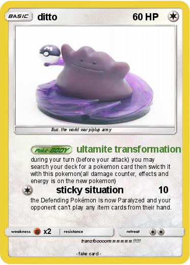 Pokémon ditto 899 899 - ultamite transformation - My Pokemon Card
