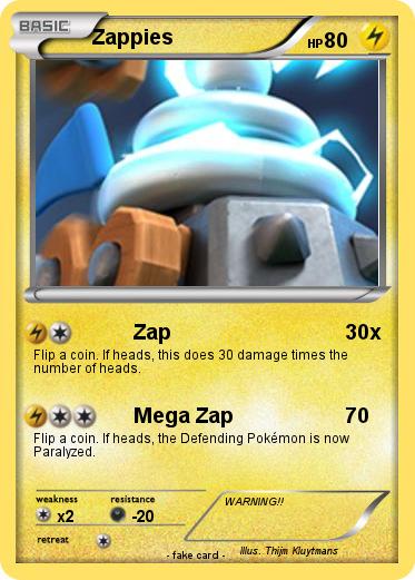 Pokémon Zappies - Zap - My Pokemon Card