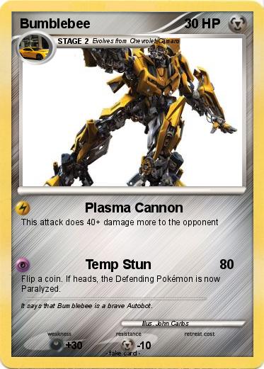 Pokémon Bumblebee 144 144 - Plasma Cannon - My Pokemon Card