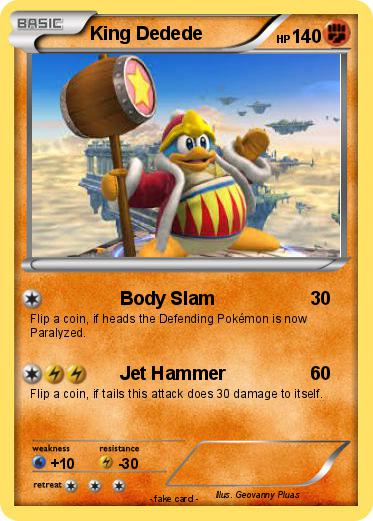 Pokémon King Dedede 256 256 - Body Slam - My Pokemon Card