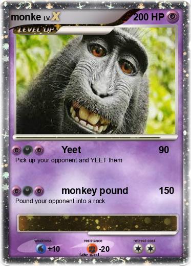 Pokémon monke 258 258 - Yeet - My Pokemon Card