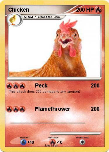 Pokémon Chicken 842 842 - Peck - My Pokemon Card