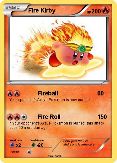 Pokémon Fire Kirby 212 212 - Fireball - My Pokemon Card