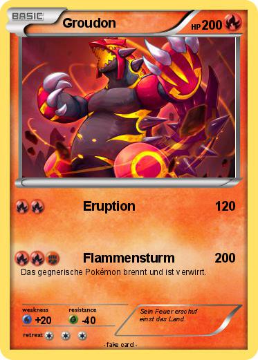 Pokémon Groudon 4853 4853 - Eruption - My Pokemon Card