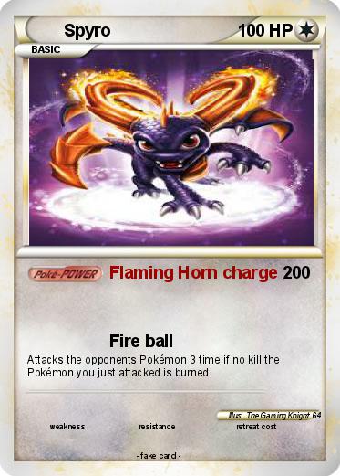 Pokémon Spyro 991 991 - Flaming Horn charge - My Pokemon Card