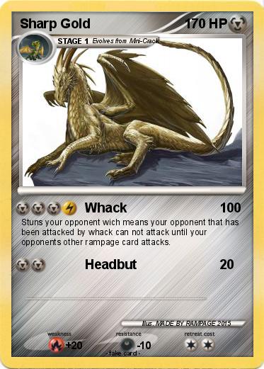 Pokémon Sharp Gold - Whack - My Pokemon Card