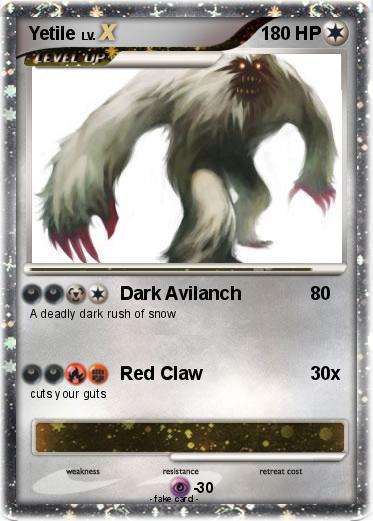 Pokémon Yetile - Dark Avilanch - My Pokemon Card