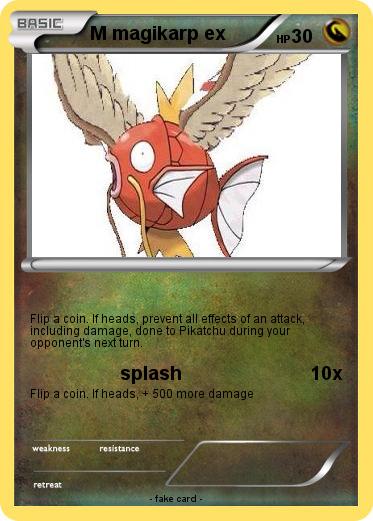 Pokémon M magikarp ex 36 36 - splash - My Pokemon Card
