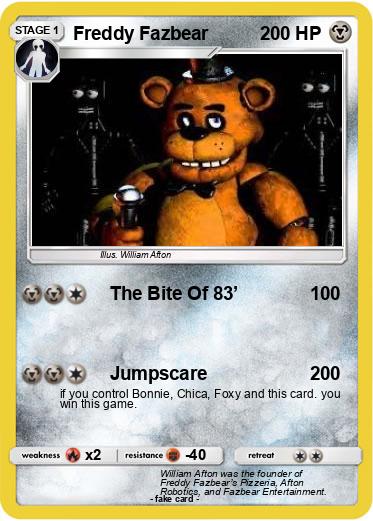 Pokémon Freddy Fazbear 1727 1727 - The Bite Of 83’ - My Pokemon Card