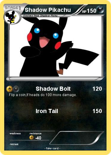 Pokémon Shadow Pikachu 1060 1060 - Shadow Bolt - My Pokemon Card