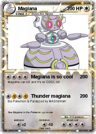 Pokémon Magiana 10 10 - Magiana is so cool - My Pokemon Card