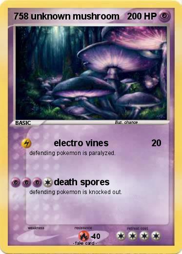 Pokémon 758 unknown mushroom 1 1 - electro vines - My Pokemon Card