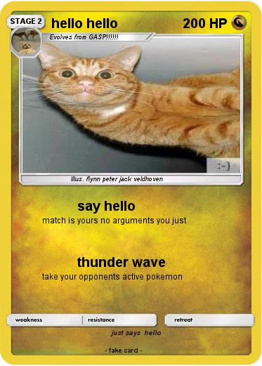 Pokémon hello hello 1 1 - say hello - My Pokemon Card