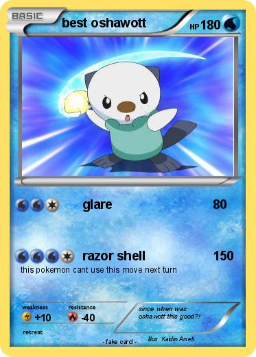 Pokémon best oshawott - glare - My Pokemon Card