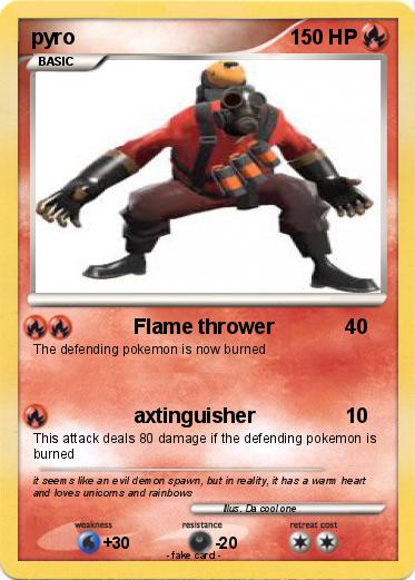 Pokémon pyro 206 206 - Flame thrower - My Pokemon Card