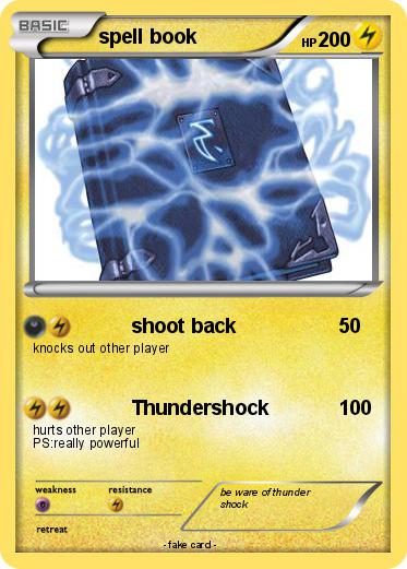 Pokémon spell book 3 3 - shoot back - My Pokemon Card