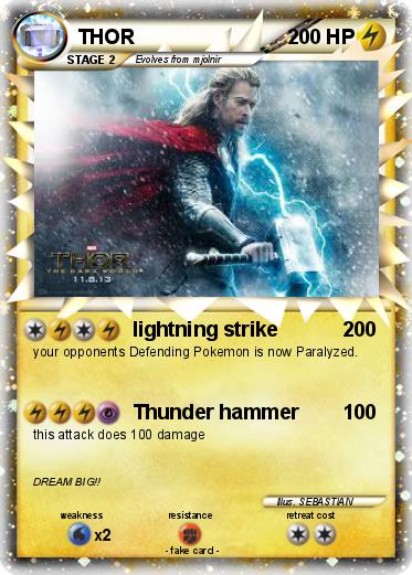 Pokémon THOR 754 754 - lightning strike - My Pokemon Card
