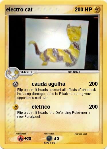 Pokémon electro cat 1 1 - cauda agulha - My Pokemon Card