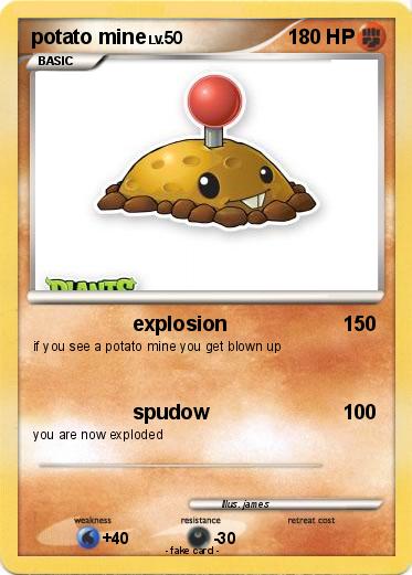 Pokémon potato mine 21 21 - explosion - My Pokemon Card