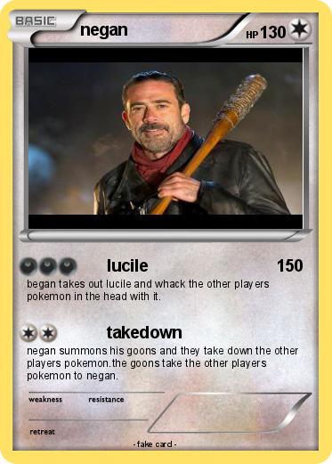 Pokémon negan 3 3 - lucile - My Pokemon Card