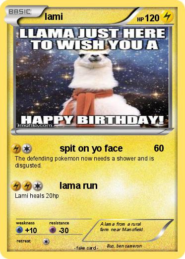 Pokémon lami - spit on yo face - My Pokemon Card
