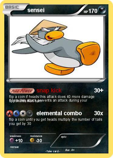Pokémon sensei 244 244 - snap kick - My Pokemon Card