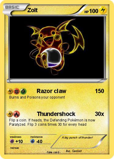 Pokémon Zolt 1 1 - Razor claw - My Pokemon Card