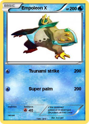 Pokémon Empoleon X 3 3 - Tsunami strike - My Pokemon Card