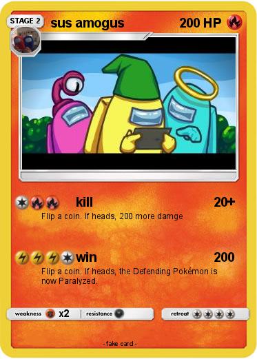 Pokémon sus amogus 3 3 - kill - My Pokemon Card