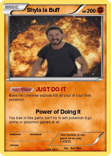 Pokémon Shyla la Buff - JUST DO IT - My Pokemon Card