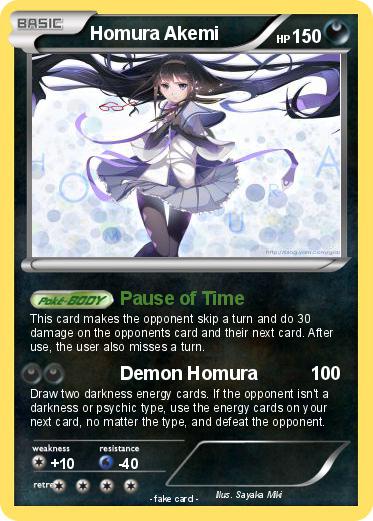 Pokémon Homura Akemi 7 7 - Pause of Time - My Pokemon Card