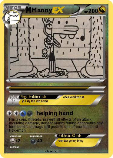 Pokémon Manny 237 237 - helping hand - My Pokemon Card