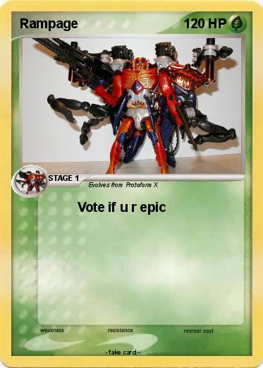 Pokémon Rampage 47 47 - Vote if u r epic - My Pokemon Card