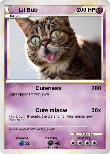 Pokémon Lil Bub 58 58 - Cuteness - My Pokemon Card