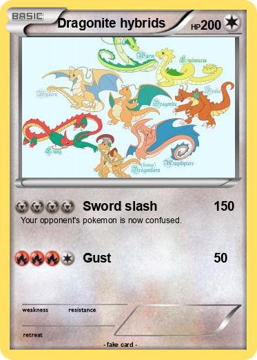 Pokémon Dragonite hybrids - Sword slash - My Pokemon Card