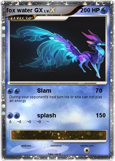 Pokémon fox water GX - Slam - My Pokemon Card
