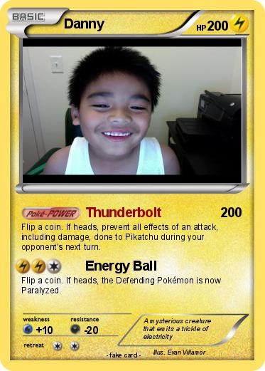 Pokémon Danny 508 508 - Thunderbolt - My Pokemon Card