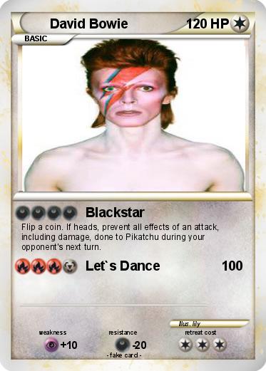 Pokémon David Bowie 9 9 - Blackstar - My Pokemon Card