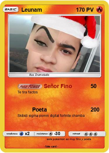 Pokémon Leunam - Señor Fino - Mi carta pokémon