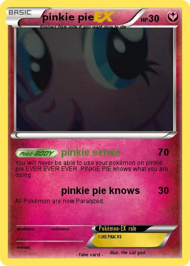 Pokémon pinkie pie 564 564 - pinkie sense - My Pokemon Card